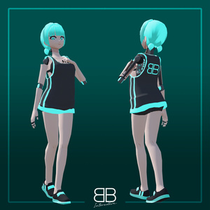 [Original 3D Model] Z3 Robot Jane Doe Avatar for VRChat - Battle Bunny Mods - BOOTH