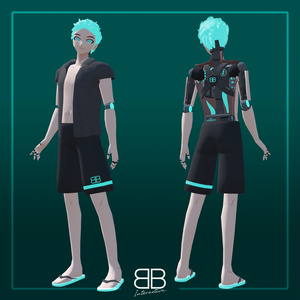 [Original 3D Model] Z3 Robot Jane Doe Avatar for VRChat - Battle Bunny Mods - BOOTH