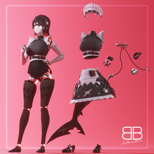 [Original 3D Model] Z3 Robot Jane Doe Avatar for VRChat - Battle Bunny Mods - BOOTH