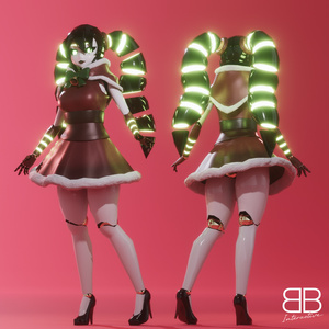 [Original 3D Model] Z3 Robot Jane Doe Avatar for VRChat - Battle Bunny Mods - BOOTH