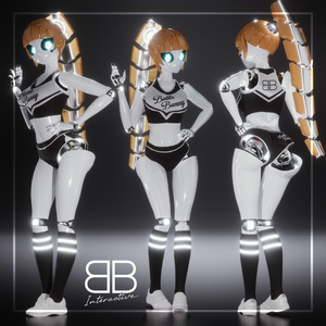 [Original 3D Model] Z3 Robot Jane Doe Avatar for VRChat - Battle Bunny Mods - BOOTH