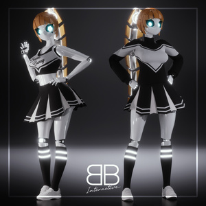 [Original 3D Model] Z3 Robot Jane Doe Avatar for VRChat - Battle Bunny ...