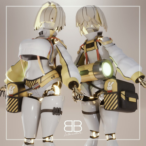 [Original 3D Model] V15AGE N1 Ocean Girl Robot VRChat Avatar - Battle ...