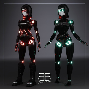 [Original 3D Model] Z3Robot ARIA Avatar for VRChat [PC + Quest ...