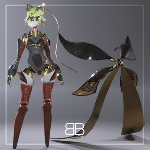 [Original 3D Model] V15AGE N1 Ocean Girl Robot VRChat Avatar - Battle ...