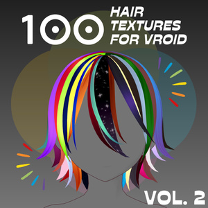【VRoid】 100 Hair Textures VOL. 1 - LUK4 - BOOTH