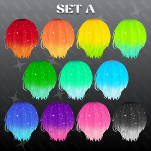 【VRoid】 100 Hair Textures VOL. 1 - LUK4 - BOOTH