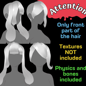 【VRoid】 100 Hair Textures VOL. 1 - LUK4 - BOOTH