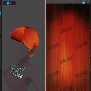Rich Inverted Hair Textures - BesstheBtuber - BOOTH