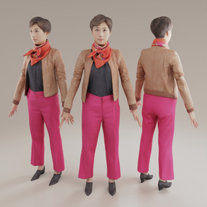 VRMリアル女の子3Dアバター【VRChat/Cluster】 241_Emi - 龍ポリゴン - BOOTH