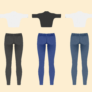 Ripped Jeans Vroid Texture - ArgamaWitch - BOOTH