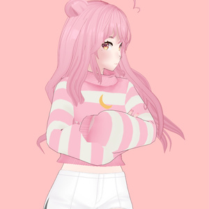 Kawaii Vroid Strawberry overall dress - SweetWishes - BOOTH