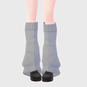 [FREE!] Black and white leg warmers for VRoid! Pack of 3 (Shoes NOT ...