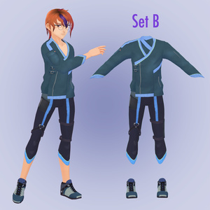 【VRoid用】Colour Changing Scarf 色変わるスカーフ Hair Preset 髪プリセット - Alywen ...