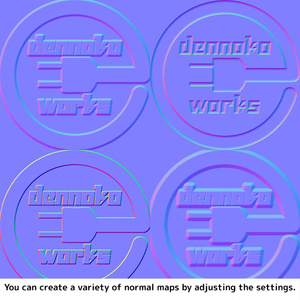 Normal map generator【ノーマルマップ生成ツール】 - dennokoworks - BOOTH