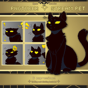 Pixel Cat | Pngtuber | Stream Pet - NyxusArc - BOOTH