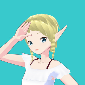 VRoid - Alien Model / Custom Hair & Skin Details - Turnip Town Friends ...