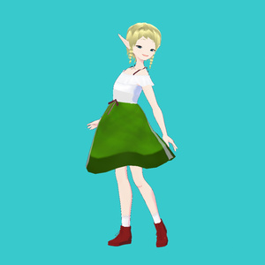 VRoid - Alien Model / Custom Hair & Skin Details - Turnip Town Friends ...