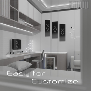 VRChat World - Gray Room - nexaverge - BOOTH