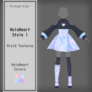 High Collar Jacket [Vroid] - virtual-ciel - BOOTH