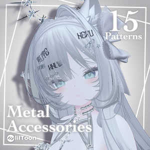 [全10種] # Y2K Metal Ring ⊿ VRChat - #EverSlumber⊿ - BOOTH