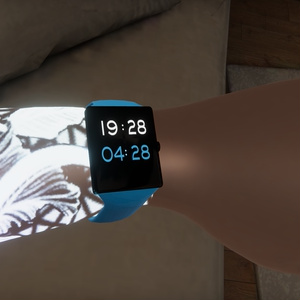 腕時計 The Wireframe Realtime Watch v4 OSC system for VRChat 3.0. avatars ...