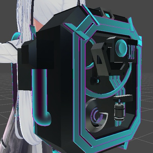 【VRChat】simple monocle【MA対応】 - black polygone - BOOTH