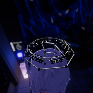 【VRChat】simple monocle【MA対応】 - black polygone - BOOTH