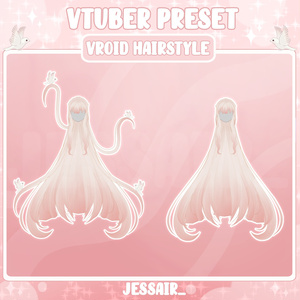 【VRoid Hairstyle FREE Preset】Female hairstyle with physics, cute ...