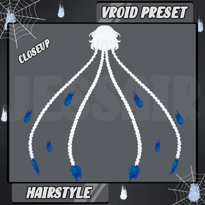 【VRoid Hairstyle Preset】Male hairstyle with physics, ponytail ...