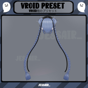 【VRoid Hairstyle Preset】Male hairstyle with physics, ponytail ...
