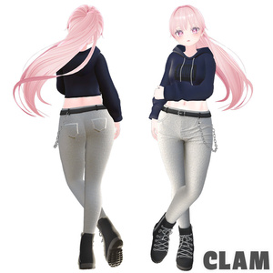 ぶっかぶかルームウェア 【 複数アバター対応 】 - CLAM - BOOTH