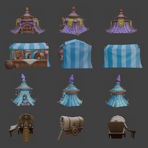 3Dモデル素材集~家具 - ddd model - BOOTH