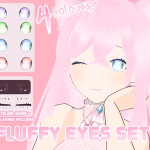 VRoid Eyes Texture Pack [Eyeline + Eyelash included] - yatsu - BOOTH