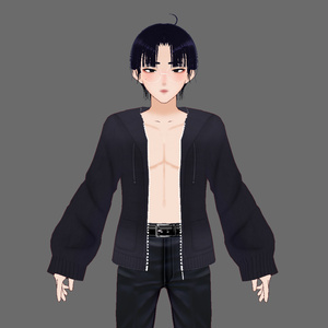 [Vroid] Masc. Hair Pack (Free) - VThreads - BOOTH