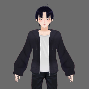 [Vroid Stable Ver.] Masc. Hair Presets 2 (Free) - VThreads - BOOTH