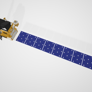 準天頂衛星「みちびき」 3Dモデル - kizta-aerospace - BOOTH