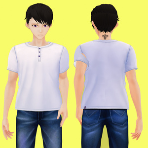 Tall collar vest top Vroid - ArgamaWitch - BOOTH