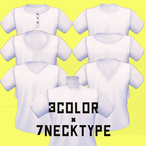 Tall collar vest top Vroid - ArgamaWitch - BOOTH