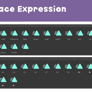 「森羅」 Shinra Face Expression Package - MARON - BOOTH