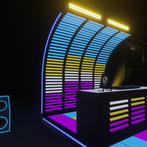 DJ Booth for vrchat - ra845 - BOOTH