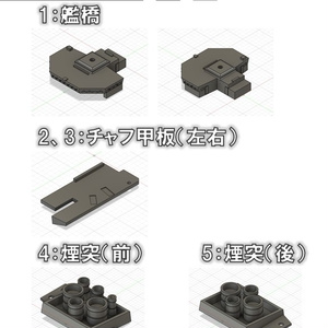 A-02：1/700 Mk45 mod4（62口径砲身付き） - Quo艦艦 - BOOTH
