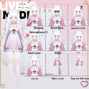 free live 2d modelに関する人気の同人グッズ374点を通販できる! - BOOTH