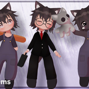 Flan - VRChat Avatar (Quest Compatible - Fallback) + Chibi - GabSith ...