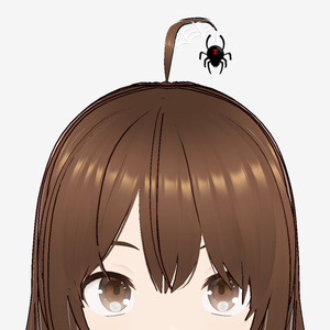 Heart Ahoge Hair Preset / Vroid Asset / Vroid Ahoge / Vtuber Asset ...