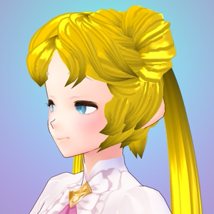 [VRoid] 無料 FREE: Half Up Hair Preset - skullstho - BOOTH