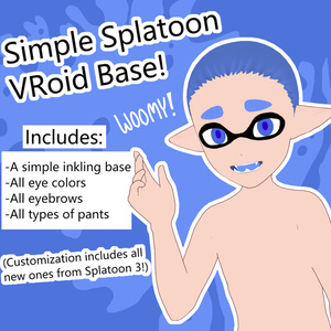 【VRoid Stable Ver】Splatoon inspired hair texture super set - LUK4 - BOOTH