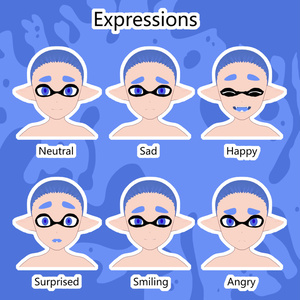 【VRoid Stable Ver】Splatoon inspired hair texture super set - LUK4 - BOOTH