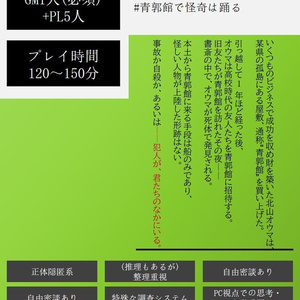 【マダミス(GM必須+PL4)】名探偵シャルロッテと4人の弟子 - はくらっこSTORE🦦 - BOOTH