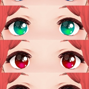 VRoid Hair Preset + 6 cell shaded colors set - Male short wavy hair ...